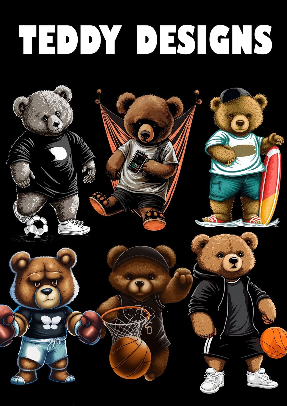 20+ Teddy Bear Design Bundle ⭐⭐⭐⭐⭐