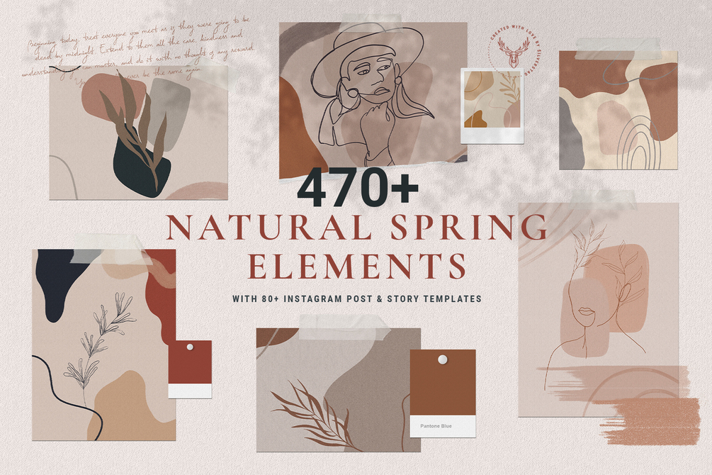 Natural Spring & Instagram Elements