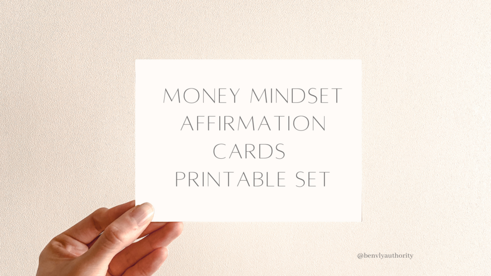 Money Mindset Affirmation Cards – Printable Set