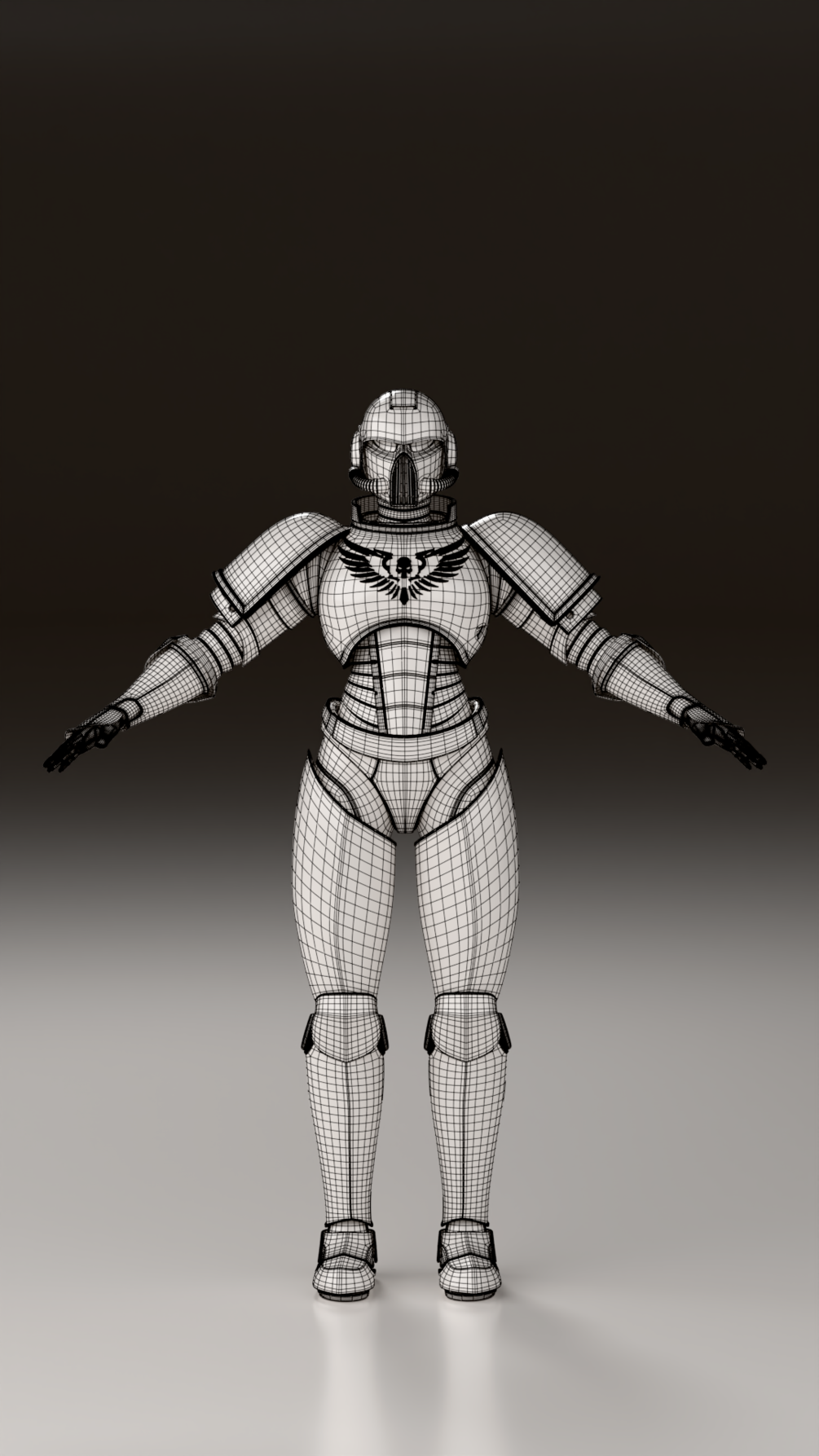 Female Armoured Character Rigged