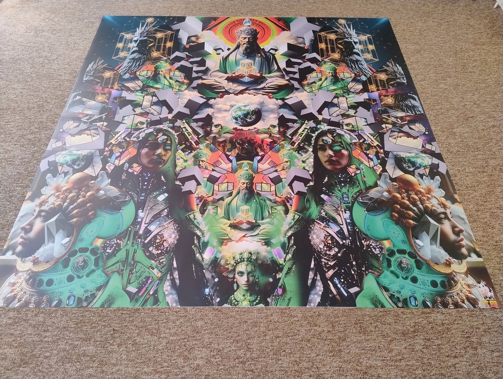 Reality Decoded Collage 2 Meter Squared Art Print