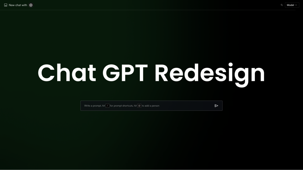 Chat GPT redesign (Figma file)