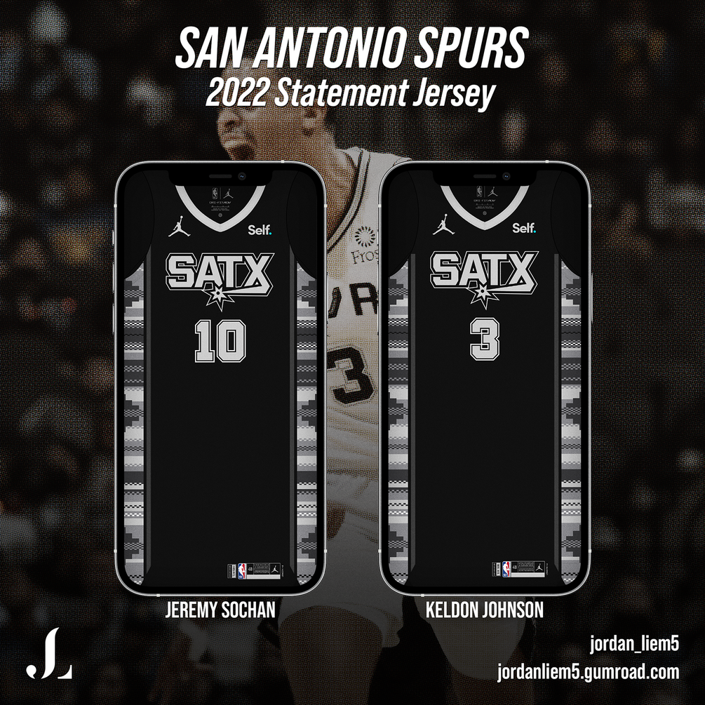 San Antonio Spurs 2022 Statement Jersey Pack