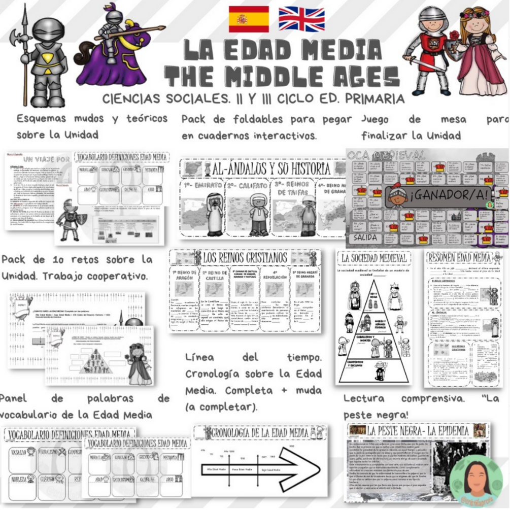 𝐏𝐚𝐜𝐤 𝐝𝐞 𝐫𝐞𝐜𝐮𝐫𝐬𝐨𝐬 𝐩𝐚𝐫𝐚 𝐭𝐫𝐚𝐛𝐚𝐣𝐚𝐫 𝐥𝐚 𝐄𝐝𝐚𝐝 𝐌𝐞𝐝𝐢𝐚 𝐞𝐧 𝐈𝐈 𝐲 𝐈𝐈𝐈 𝐂𝐢𝐜𝐥𝐨 𝐝𝐞 ...