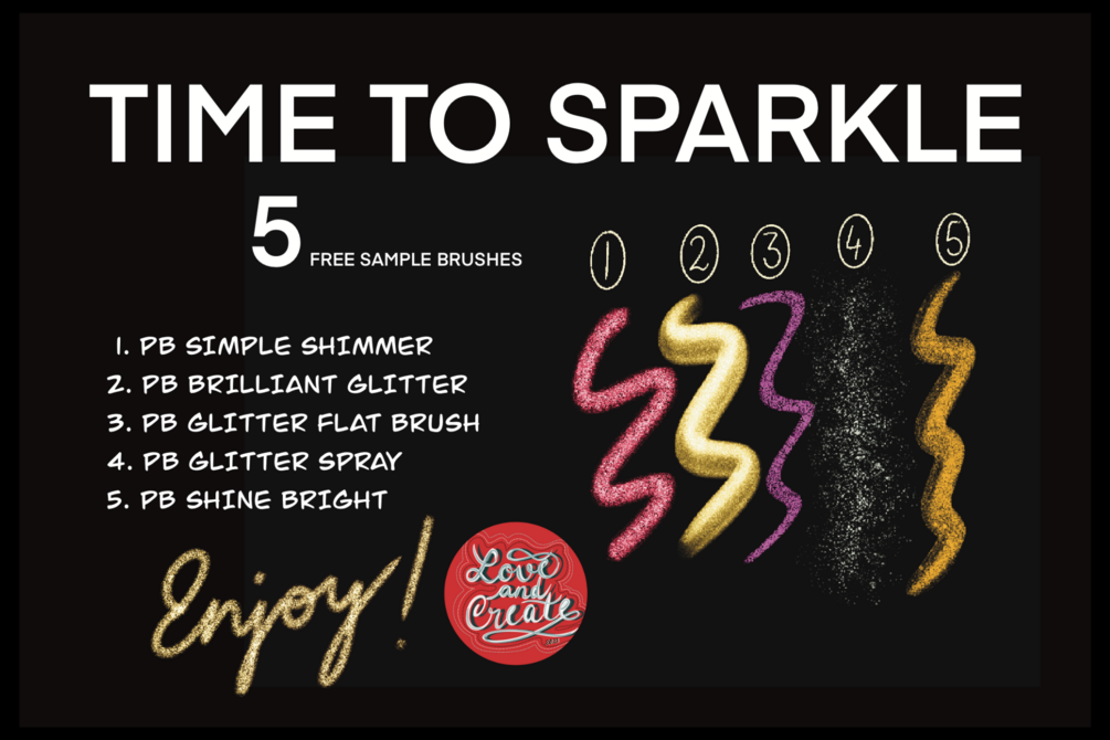 Time to Sparkle 5 Free Brush Samples