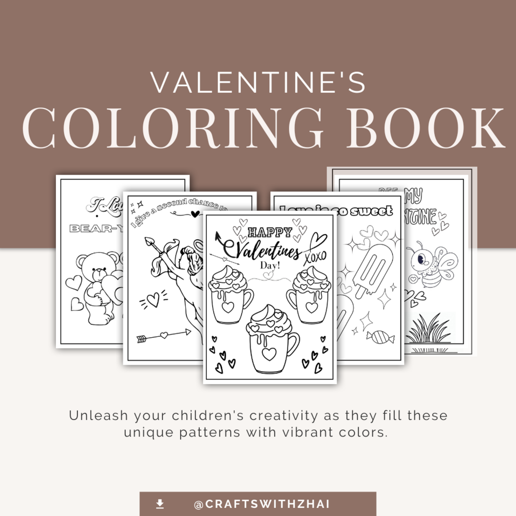 Valentines Coloring book for pre-schoolers and toddlers 💓💌