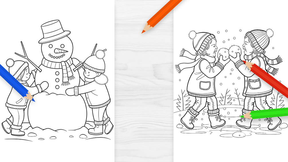 Coloring Pages: Magical Winter Wonderland | 30 Enchanting Winter Scenes ...
