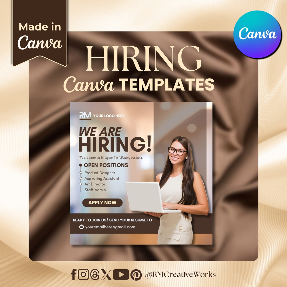 We Are Hiring Canva Template