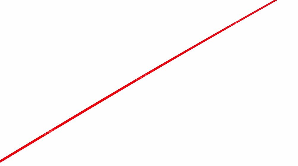 A minimalist abstract piece featuring a single, bold red line ...