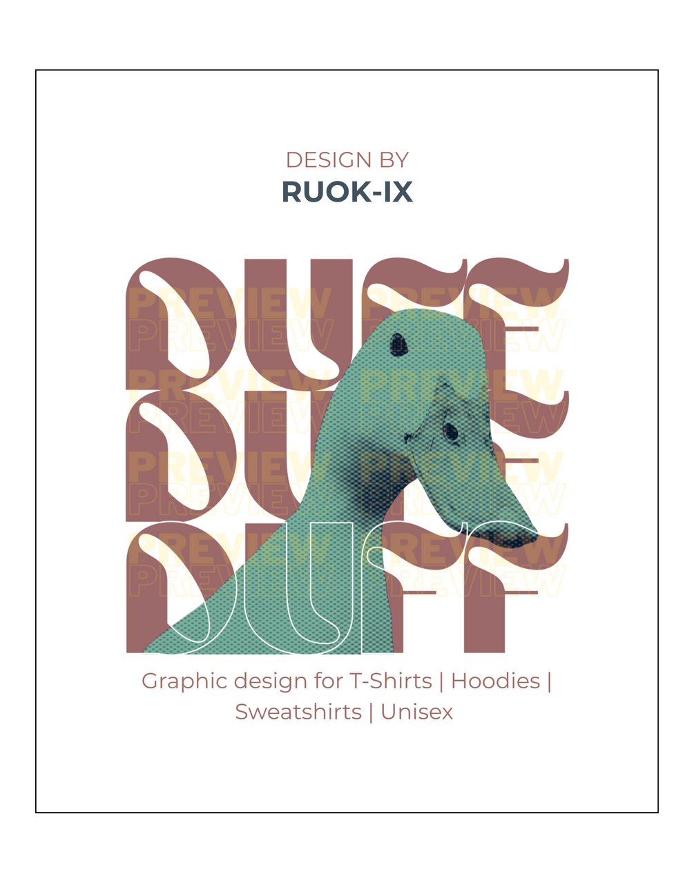 RUOK-IX- DUFF | Graphic design for T-Shirts | Hoodies | Sweatshirts ...