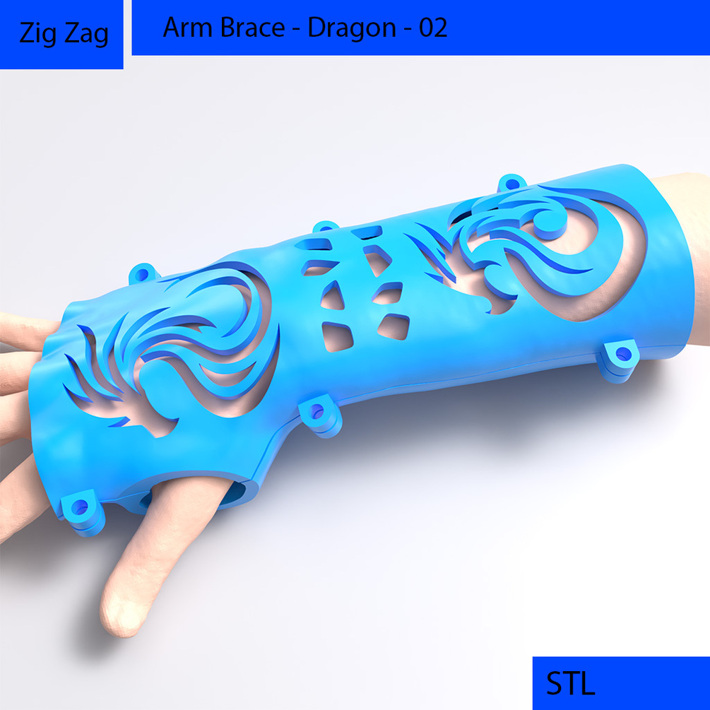 Wrist Brace - Arm Brace - Wrist Splint - Arm Splint - Dragon - 02