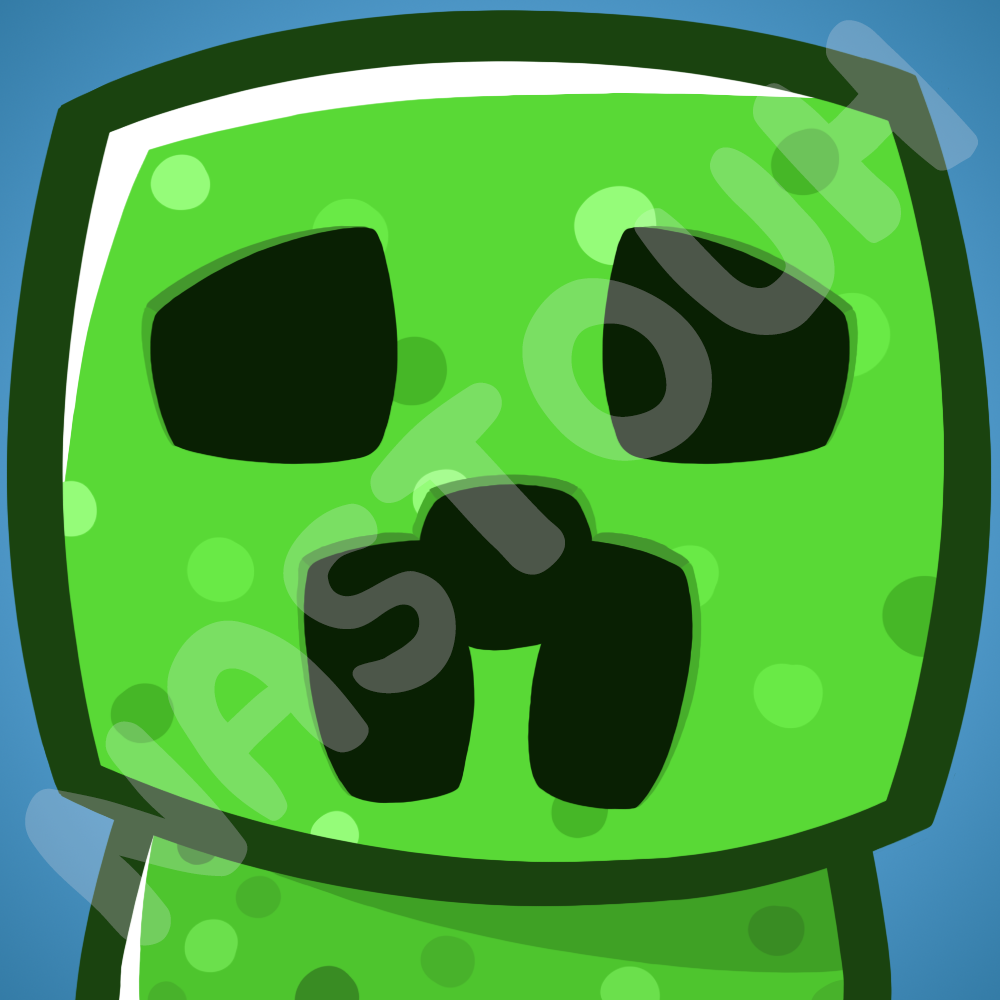 Emote Twitch - Creeper triste