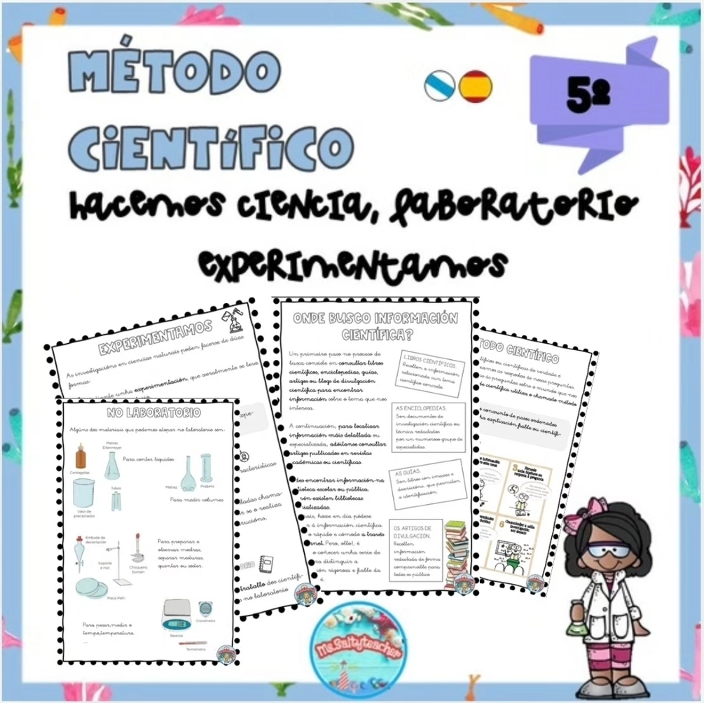 CCNN 5º: Laboratorio, método científico y experimentación. Galego e ...
