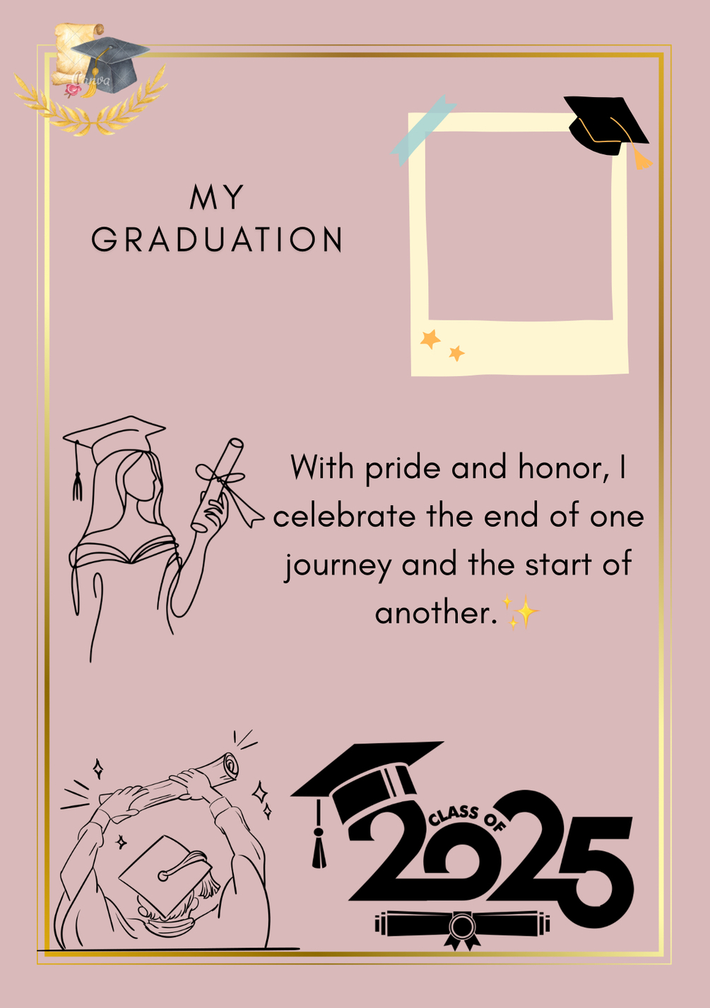 Graduation design card