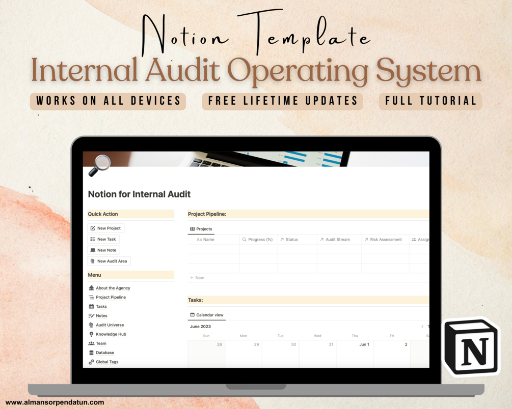 Notion Template for Internal Audit Operating System