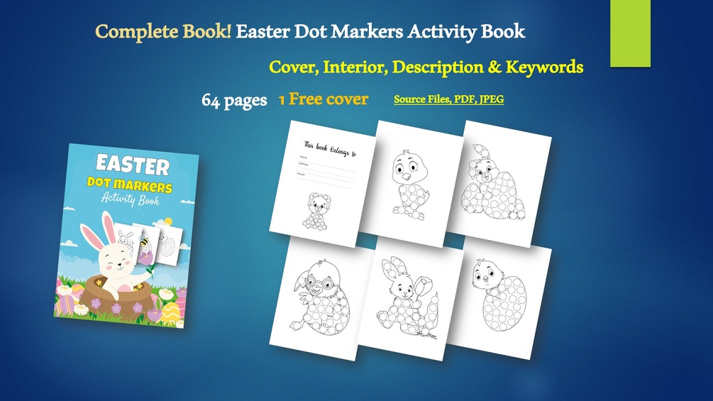 Complete Book! Easter Dot Markers Activity Book For Kids ready to ...