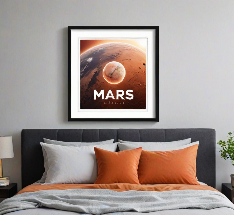 STUNNING WALL FRAME OF "MARS"