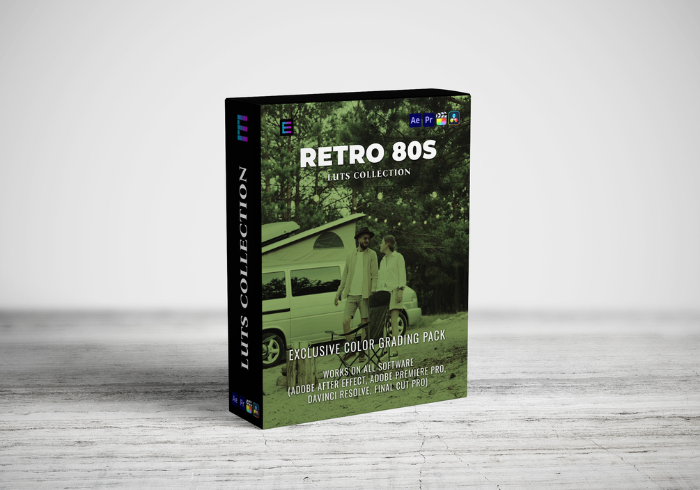 Retro 80s LUTS Color Grading Pack