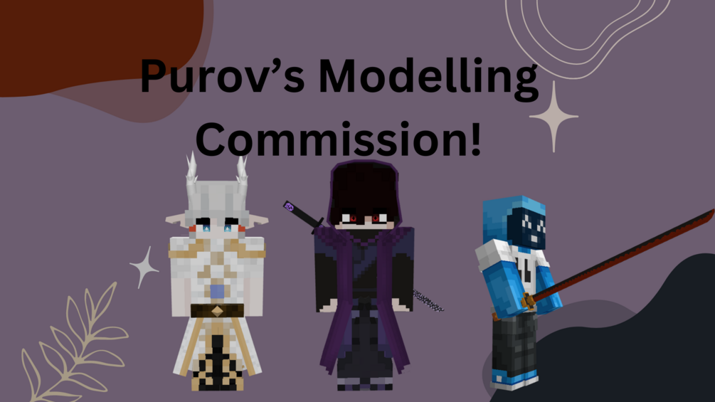 Blockbench Character & Weapon Commission