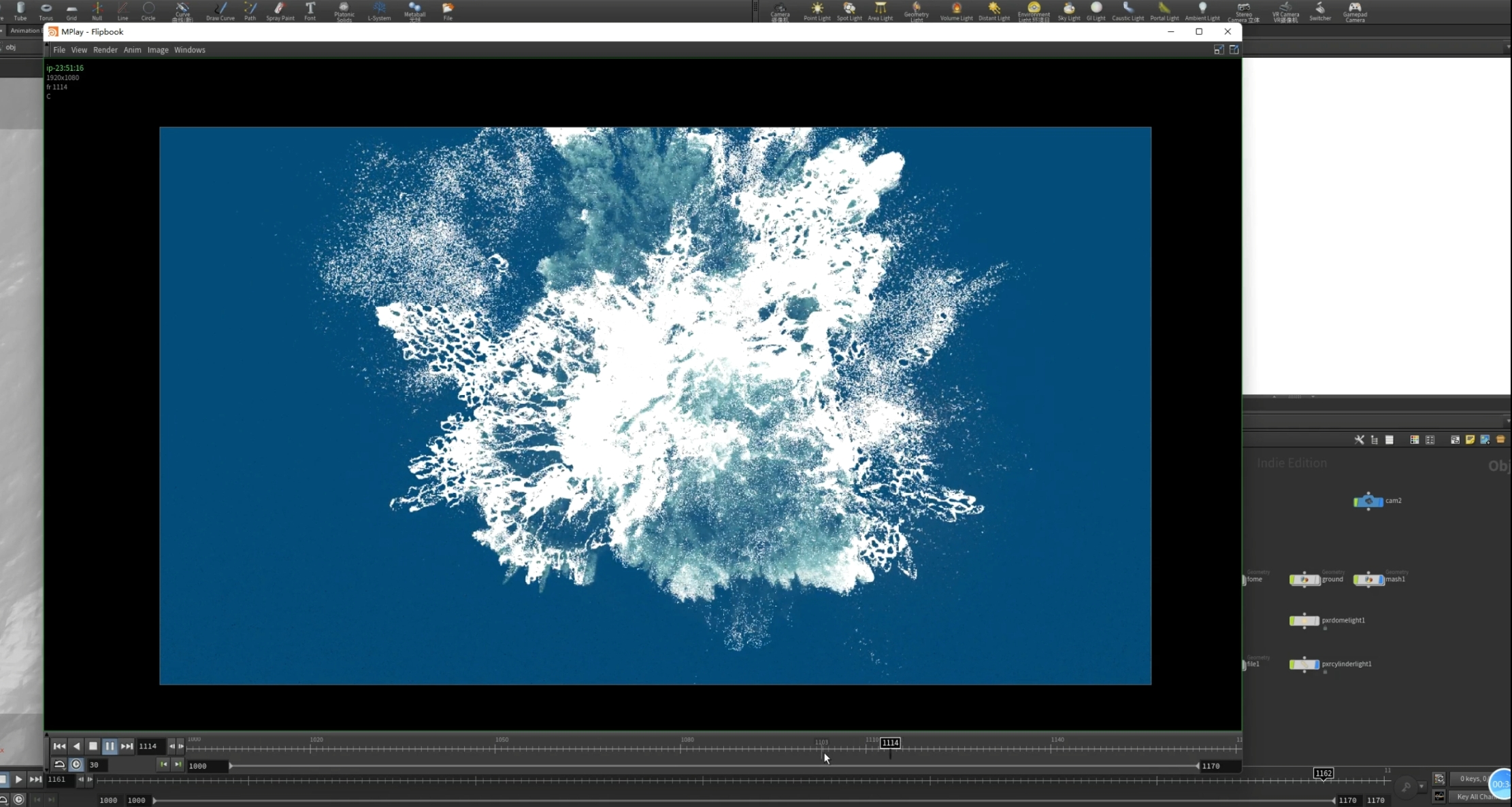 Houdini Magic Shark Water Solution rendering project hip file