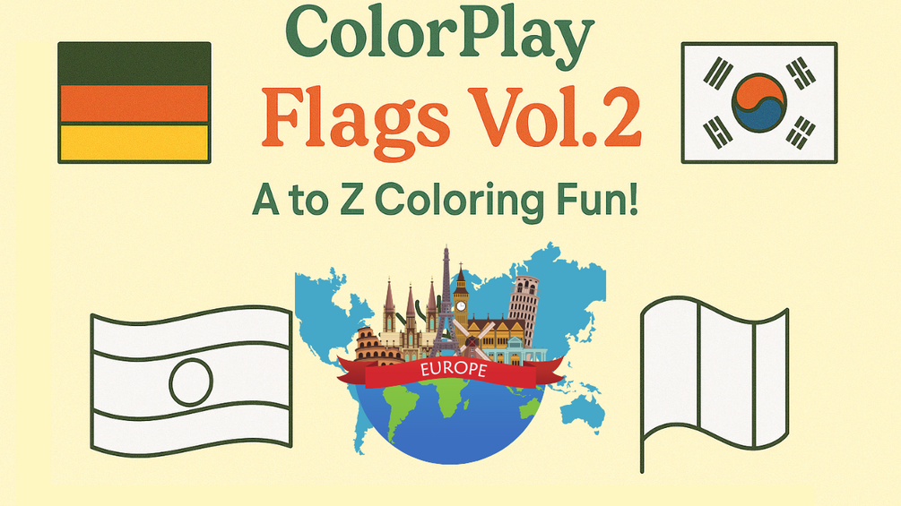 Flags Colouring Book Vol.2 | Flags of Europe | Printable Activity Book ...