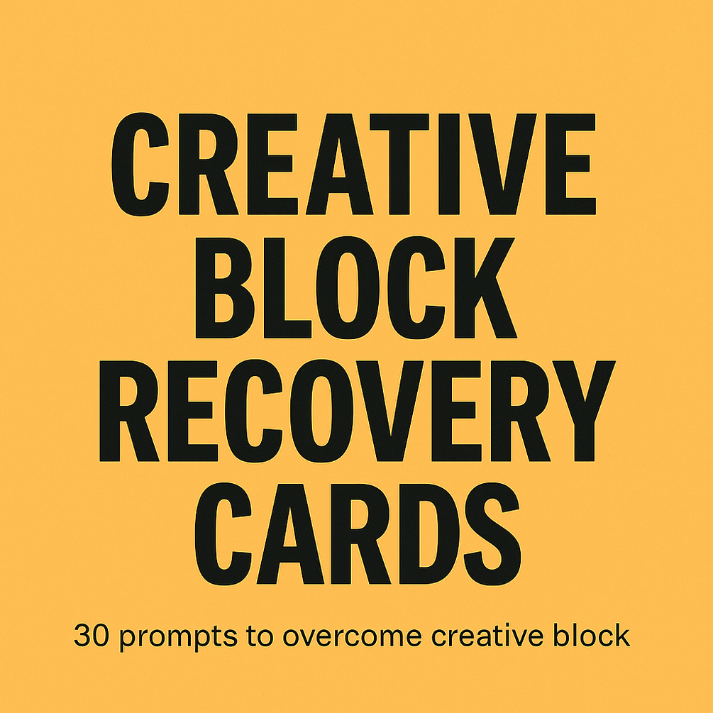 Creative Block Recovery Cards