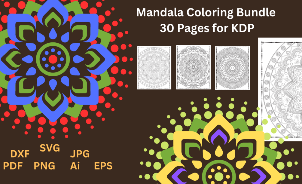 Mandala Coloring Bundle: 30 Pages for KDP