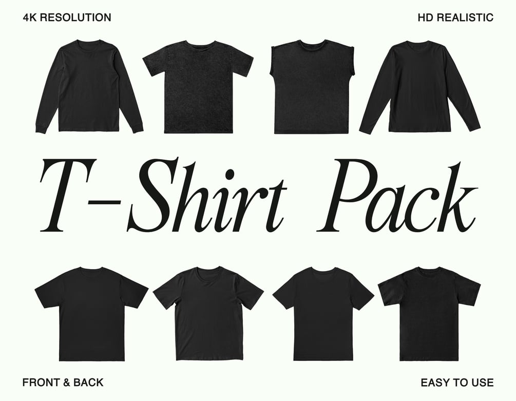 T-Shirt Mockup Pack v.1