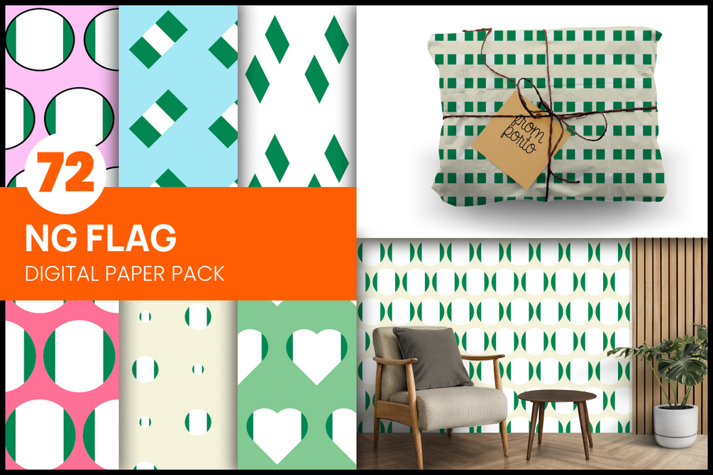 NG Flag Seamless Patterns