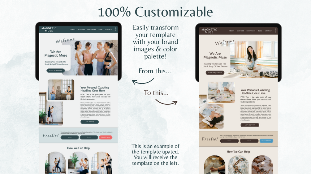 Magnetic Muse Showit Website Template | Website for Personal Trainers ...
