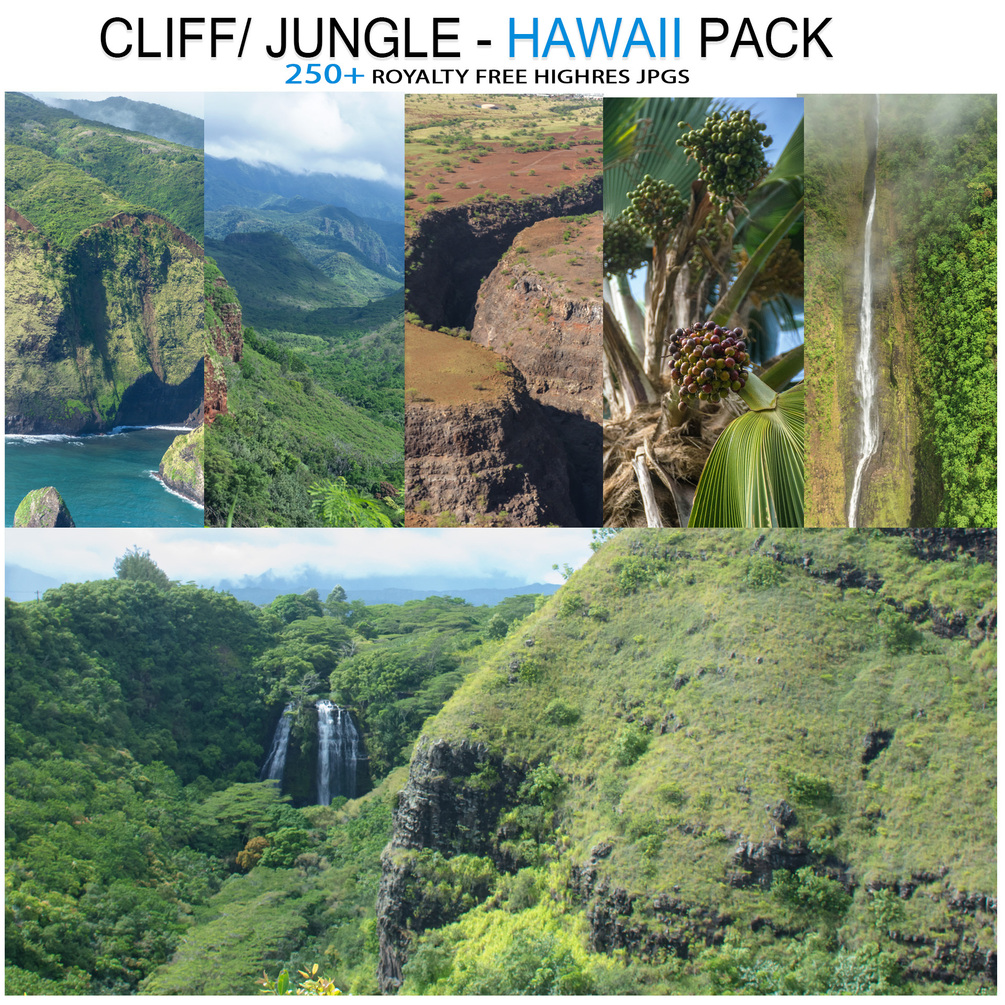 CLIFF / JUNGLE - HAWAII PHOTOPACK