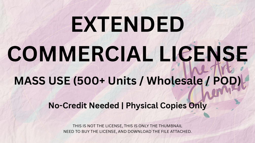 Extended Commercial License — Mass Use (500+ Units / Wholesale / POD)