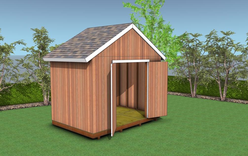 12x8 Gable Shed Plans