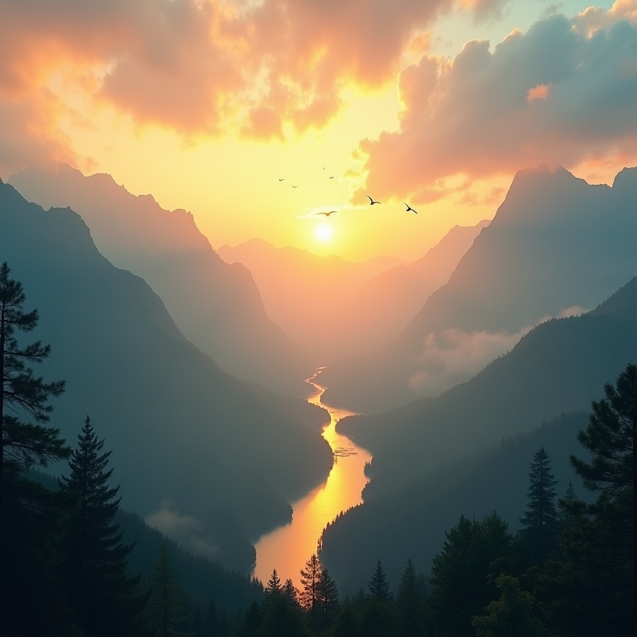 Morning Serenity – 8K Sunrise Landscape Photography