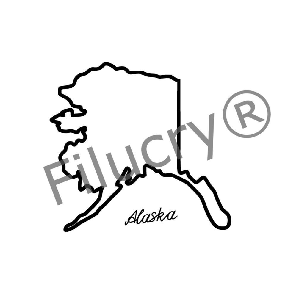 Alaska Outline SVG, PNG, JPG, PDF