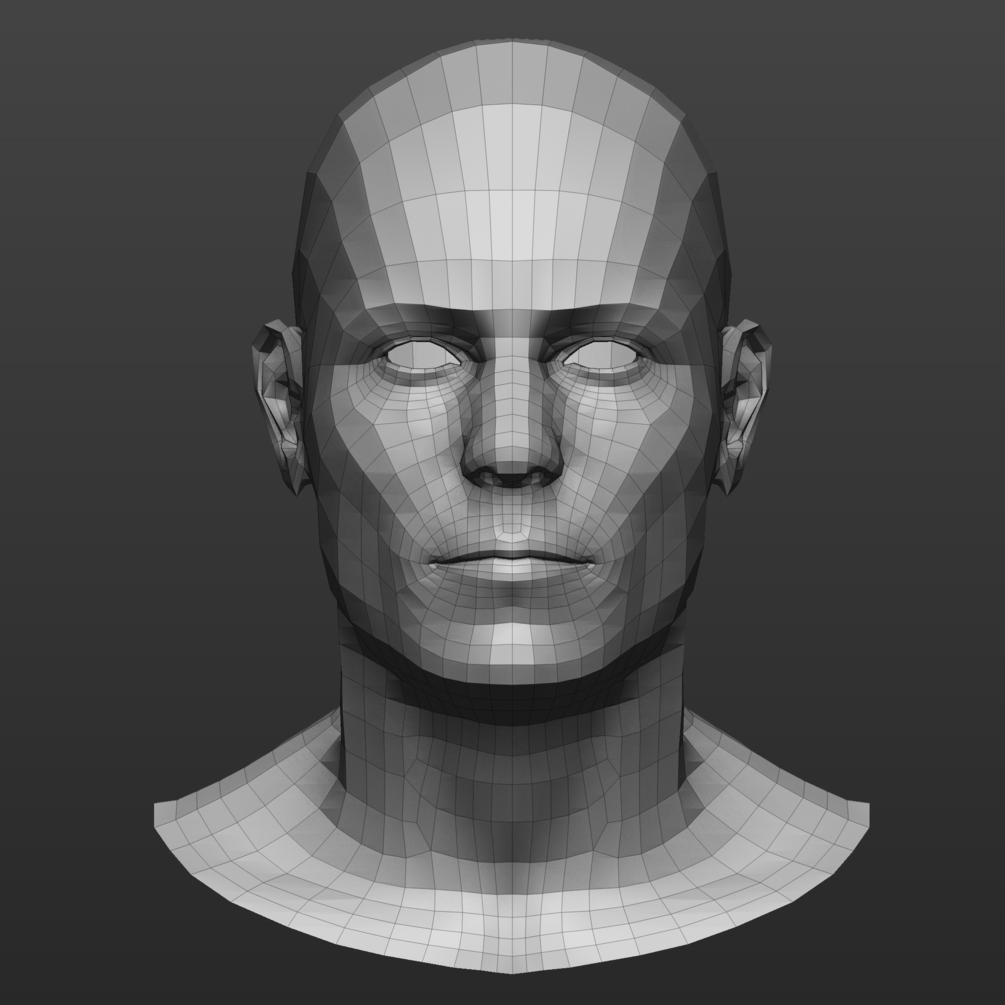 Base mesh male head