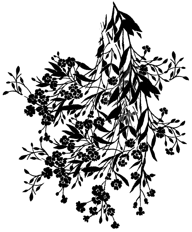 black-white-floral-leaves-silhouette