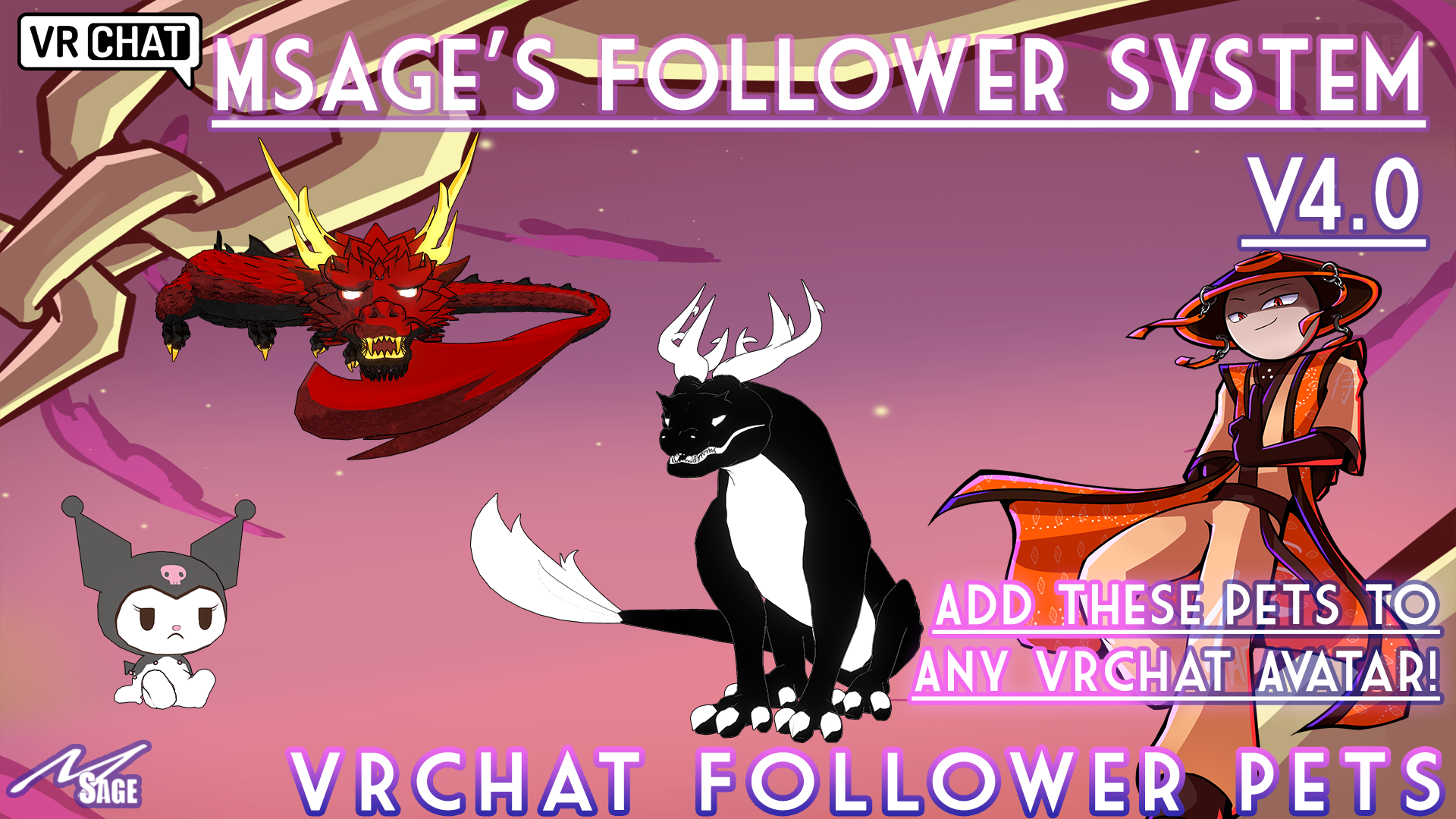 [VRChat] Follower Pet System v4.0 is NOW LIVE! - MSage