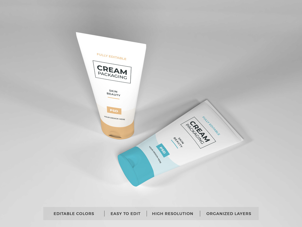 Cream Packaging Mockup Vol 13