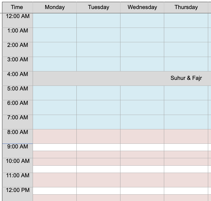 The Ramadan Study Day & Night Planner (Free Download)