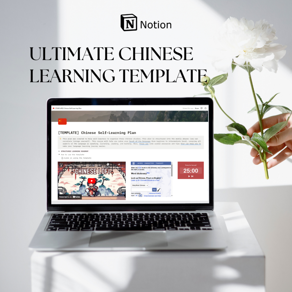 Notion Ultimate Chinese Self-Learning Plan