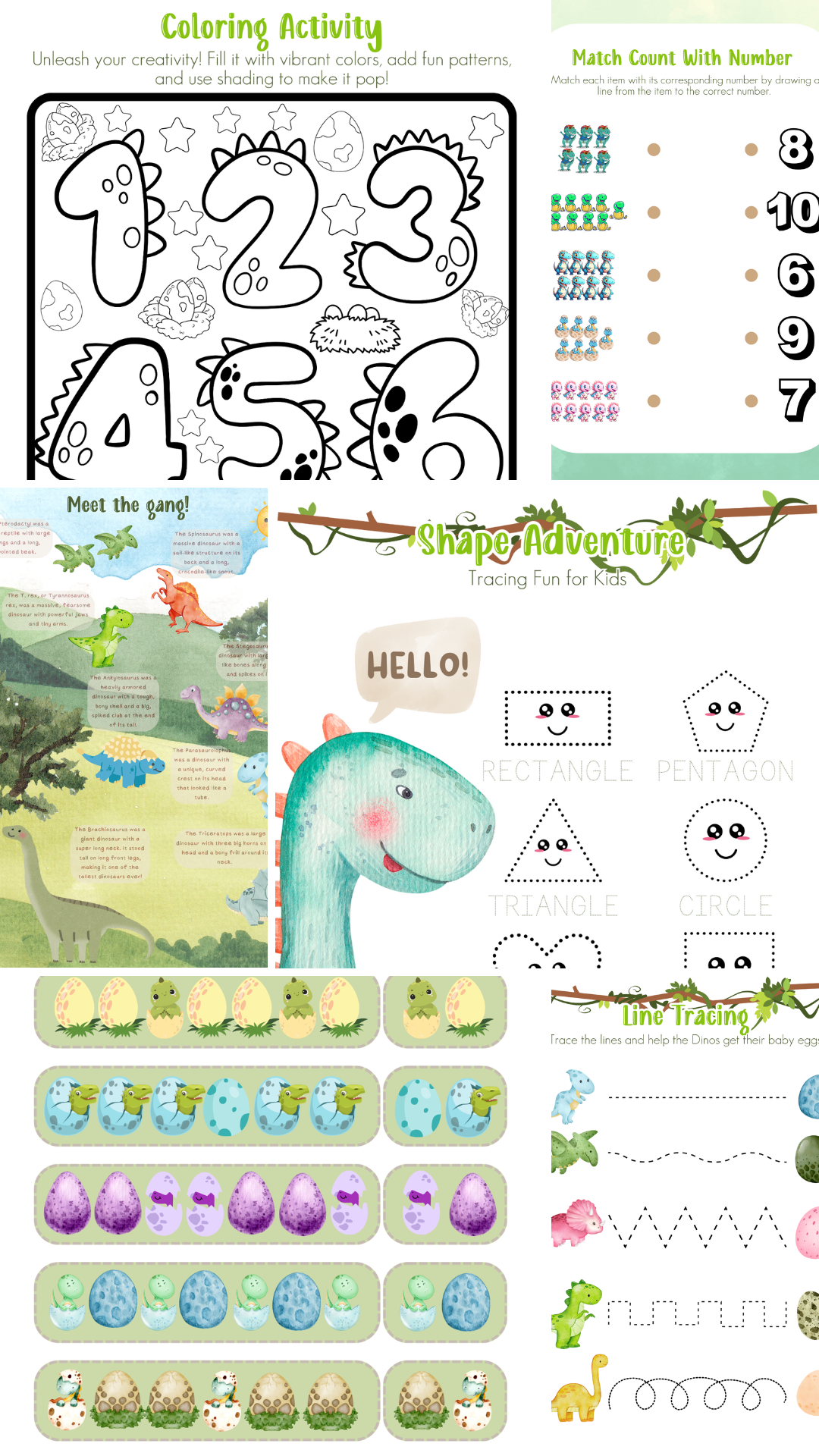 Little Dino's Big Math Adventure Busy Book