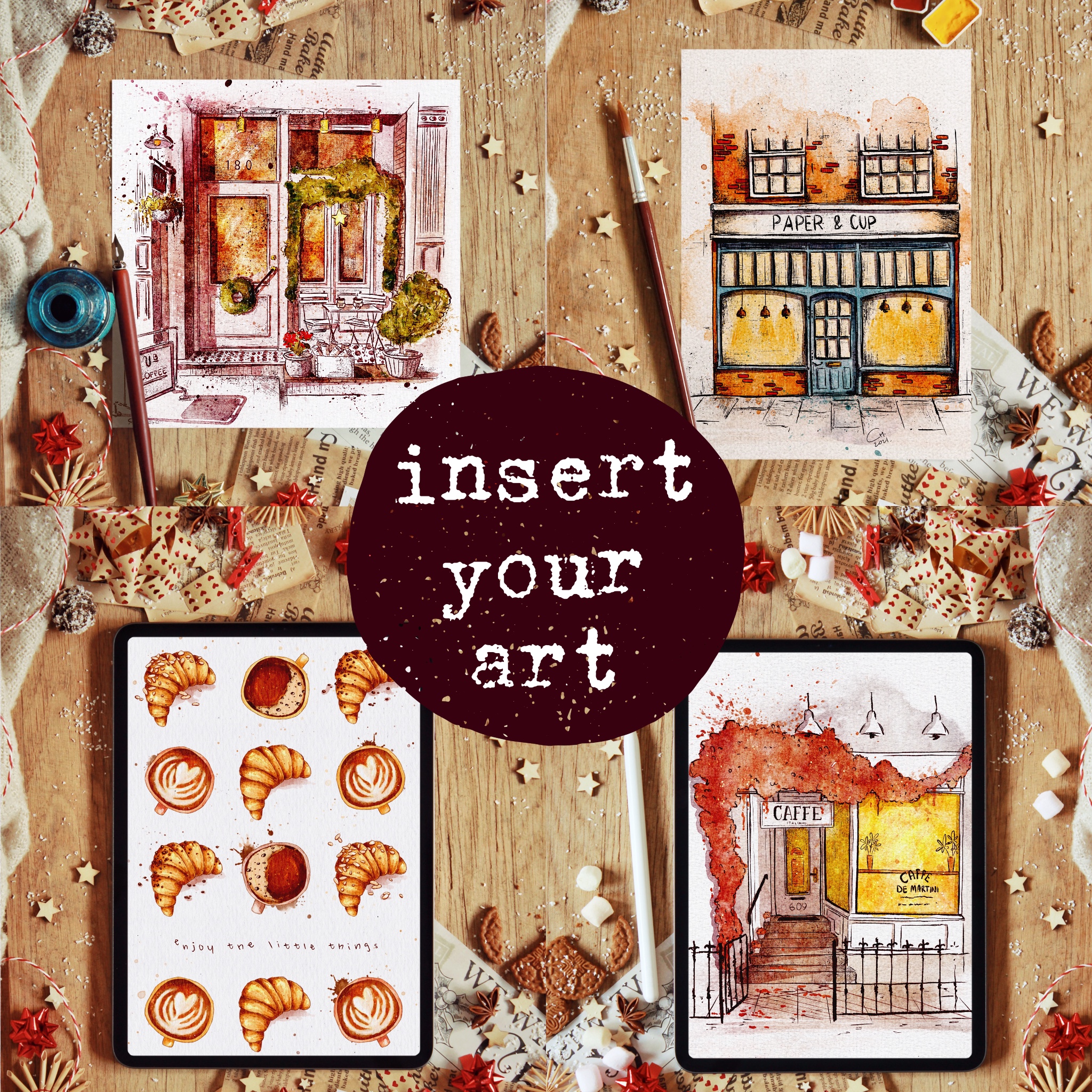 Create art reels without filming - using mockups - Inky Paper House