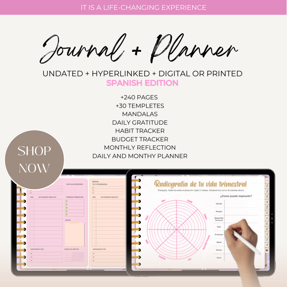 Journal + Digital Planner Undated