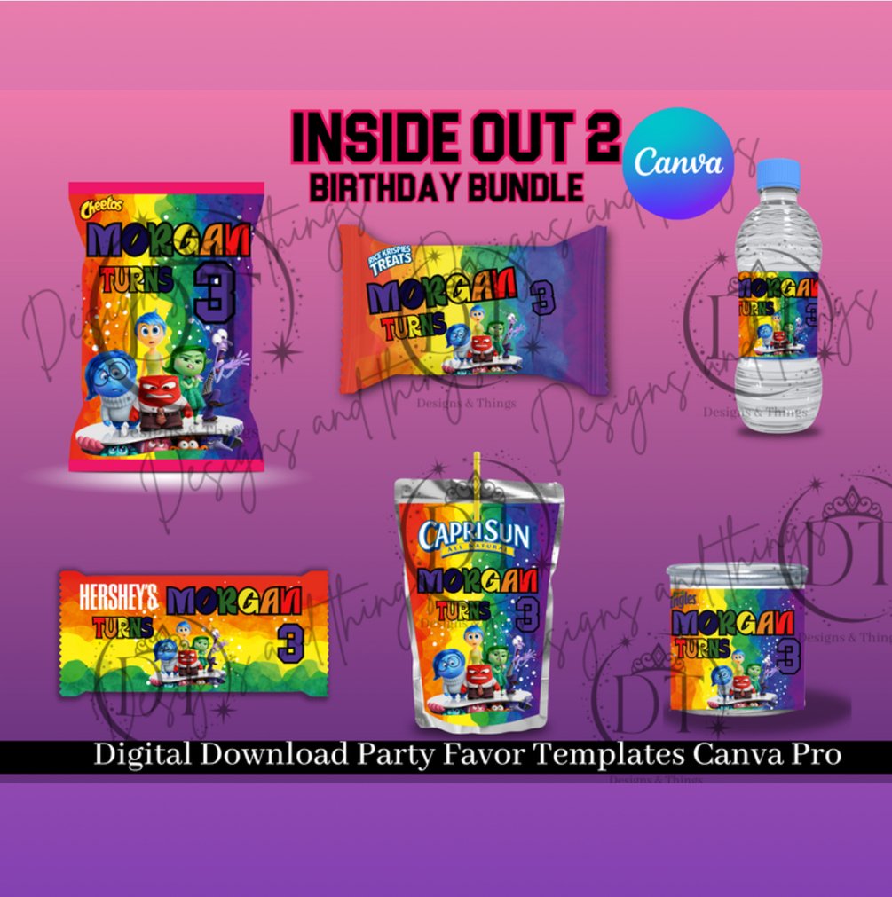Inside Out 2 Party Favor Bundle