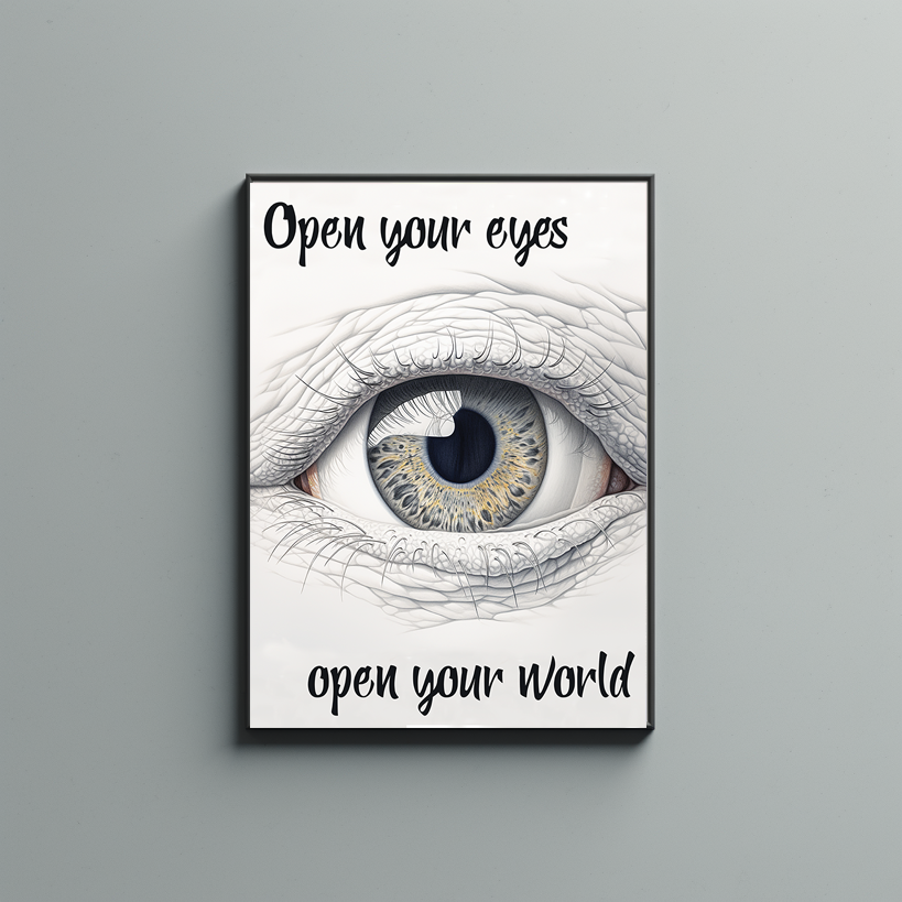 Open Your Eyes, Open Your World Wall Art /decor / Inspirational prints ...