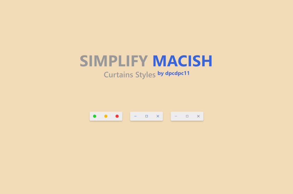 Simplify Macish - Curtains Styles