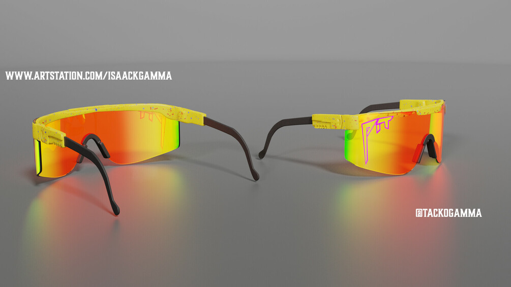 Polarized Sunglasses - Pit Vipers 1993 3D model