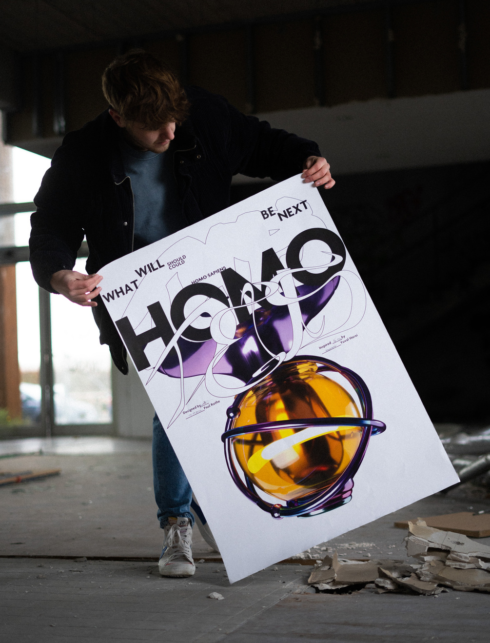 "Homo Deus" Print 70cm x100cm