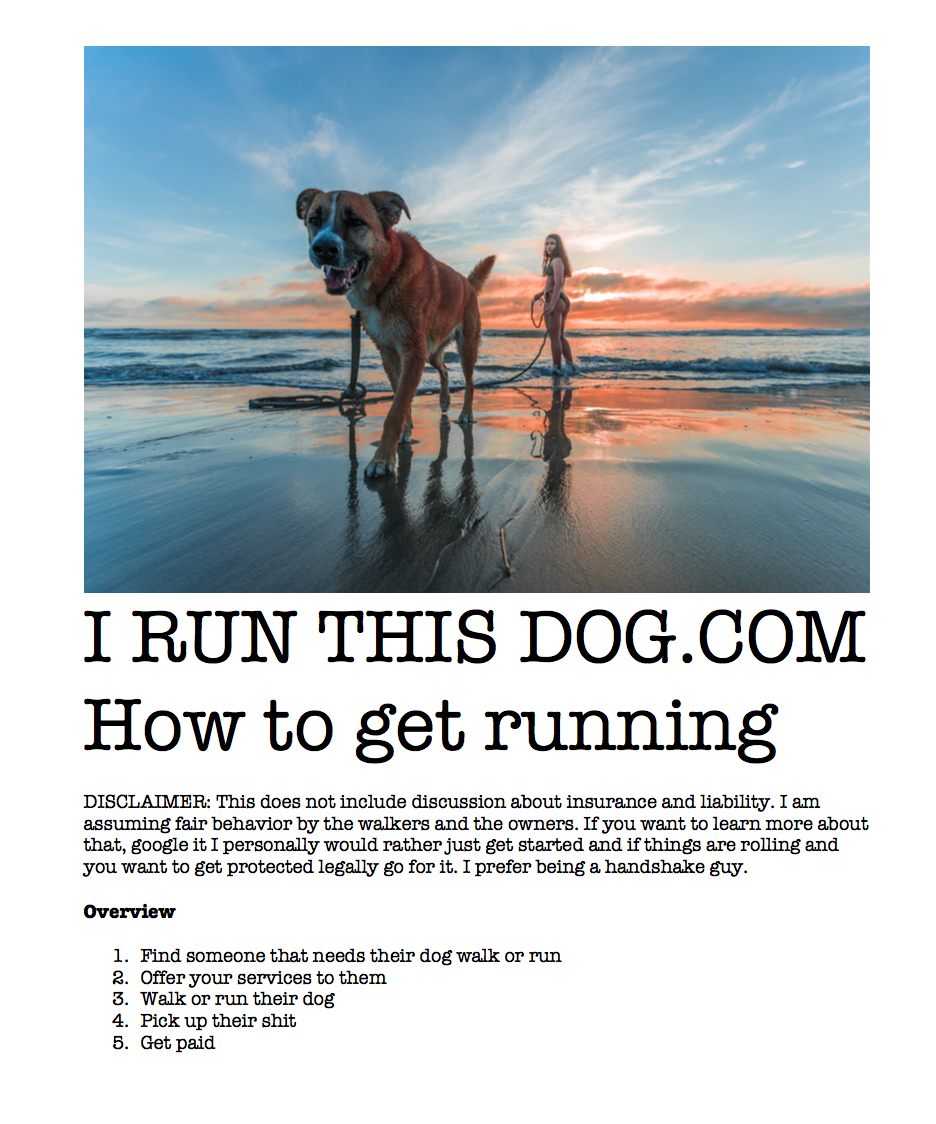 Walk or run your neighbors' dogs and get paid!
